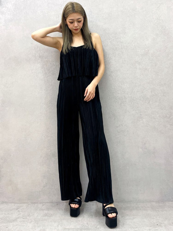 GYDA サテンプリーツワイドパンツ – CROCHU